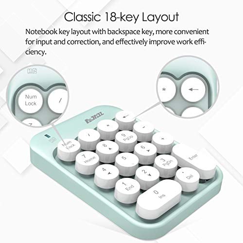 Buy Wireless Numeric Keypad 18 Keys with 2.4G Mini Portable Silent ...