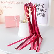 Fairy Sticks Party Streamers with Top Stars Silk Fairy Stick Wand ...