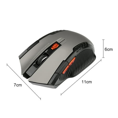 Computer Mouse 2.4Ghz Wireless Mouse 1600DPI Home Office Cordless Mice ...