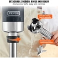 Commercial Immersion Blender, 750W, 12 Inch, Heavy Duty Hand Mixer ...