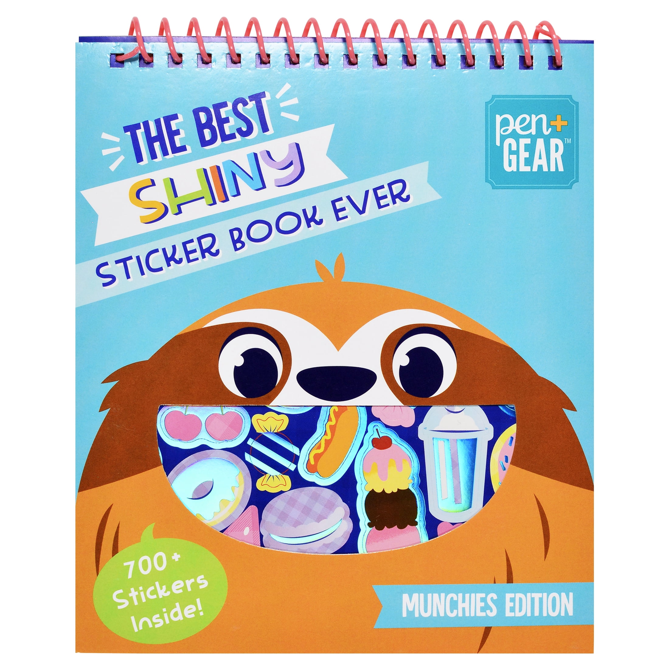 Pen+Gear Shiny Sticker Book - Munchies Edition - 700+ Foil Pattern ...