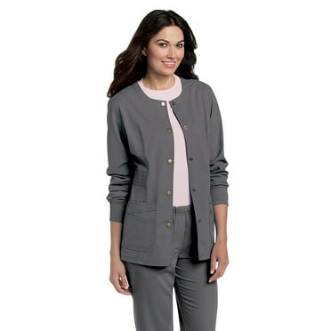 Medline AngelStat Unisex Snap-Front Warm-Up Scrub Jacket - Walmart.com
