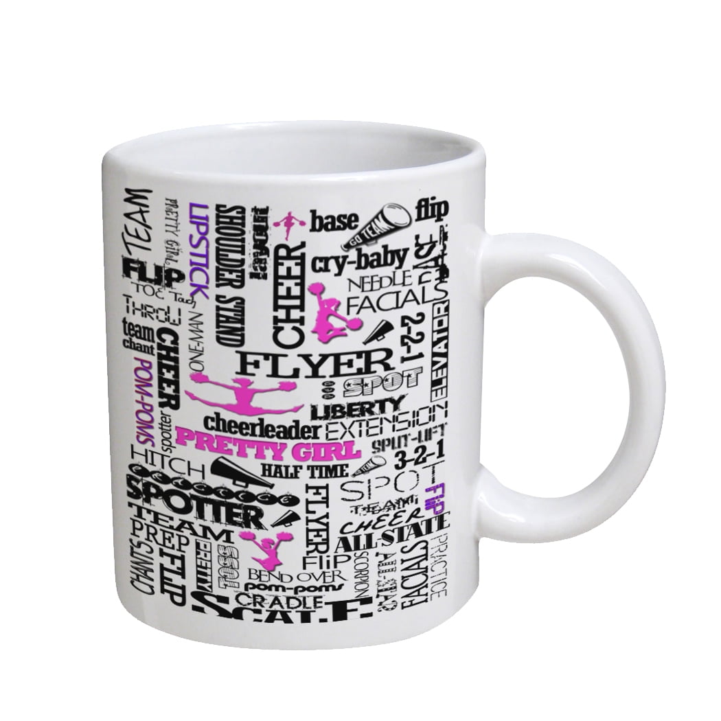 KuzmarK Coffee Cup Mug 11 Ounce - Cheerleader Cheers - Walmart.com