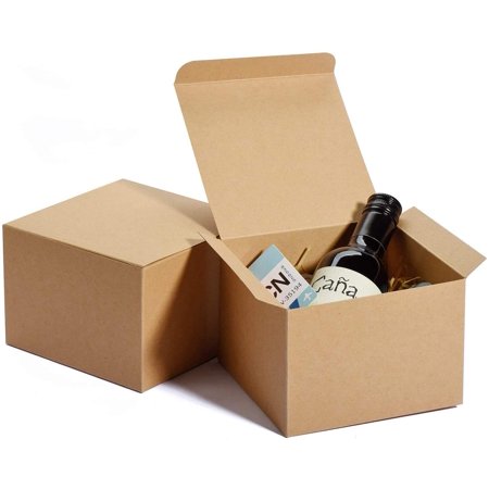Mesha Brown Gift Box 5x5x3.5, Gift Boxes with Lids 25 Pcs, Bridesmaid ...