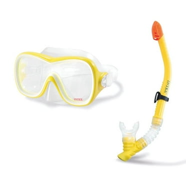 Intex Silicone Explorer Pro Swim Set Snorkel Large Silicone Mask Model ...