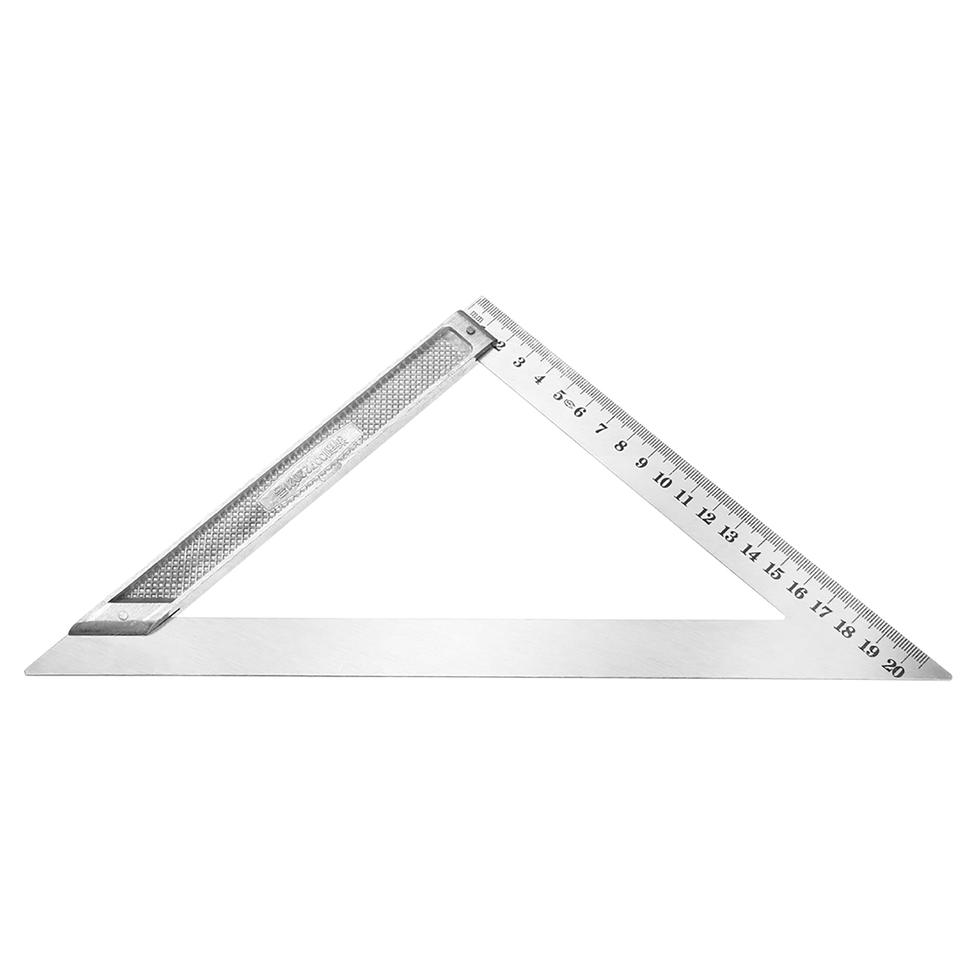 Unique Bargains 200mm Triangle Square Ruler Stainless Steel Right Angle ...
