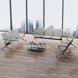 Kinbor Set of 4 Waiting Room Chairs, 3-Seat Airport Reception Chairs ...