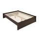 Prepac Select 4-Post Platform Bed, Queen, Espresso - Walmart.com