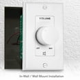 PYLE PVC1 - In-Wall / Wall Plate Rotary Volume Control - Wall Mount ...