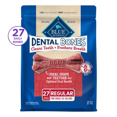 Blue Buffalo Dental Bones Small (15-25 lbs) - Healthy Chew Dental ...