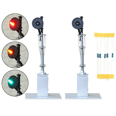 MYG 1 x HO Scale Model Railroad Tri-Colors Searchlight Signal Fine ...