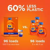 Tide Ecobox Original HE, 96 Loads Liquid Laundry Detergent, 105 fl oz ...