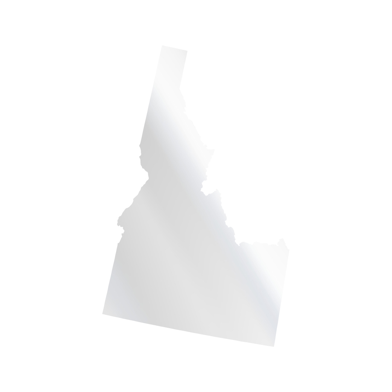 Idaho Shaped Sticker Decal Die Cut - Self Adhesive Vinyl - Weatherproof ...