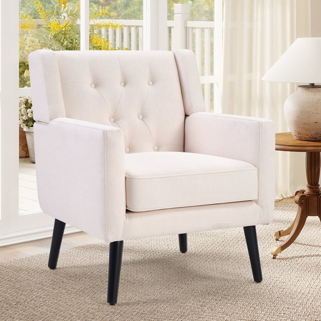 Bonzy Home Accent Chair, Mid Century Armchair, Upholstered Fabric ...