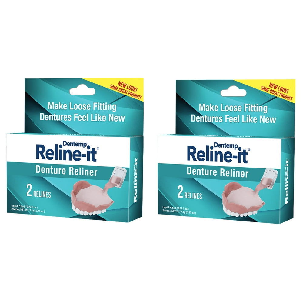 D.O.C. Reline-It Advanced Denture Reliner Kit ( Pack of 2) - Walmart ...