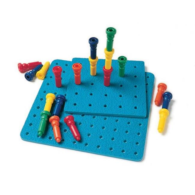 Large Tall-Stacker Peg Set-50 Pegs 11-1/2 100-Hole Board - Walmart.com ...
