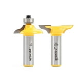 Yonico Medium Ogee 2 Bit Matching Entry Door Profile Router Bit Set - 1 ...