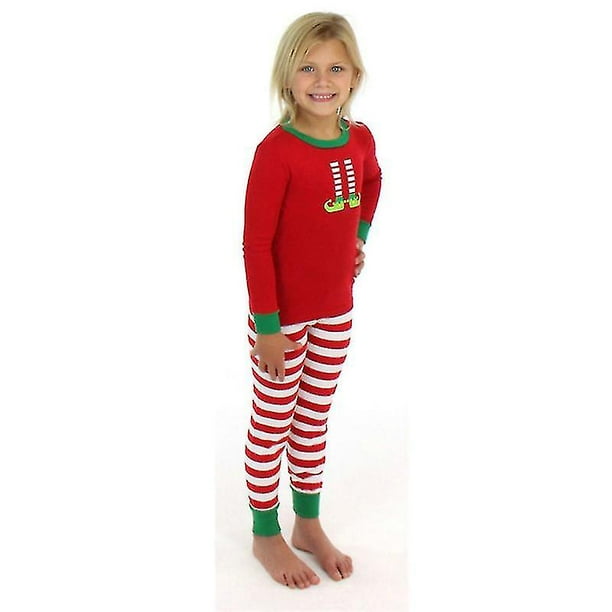 Christmas Elf Pajamas Sets Family Matching Xmas Nightwear Sleepwear ...