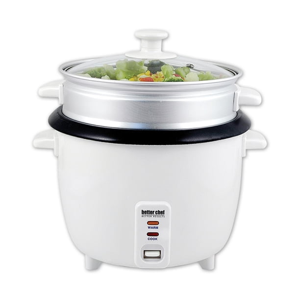 Olla arrocera básica Better Chef con vaporizador de alimentos | Tapa de ...