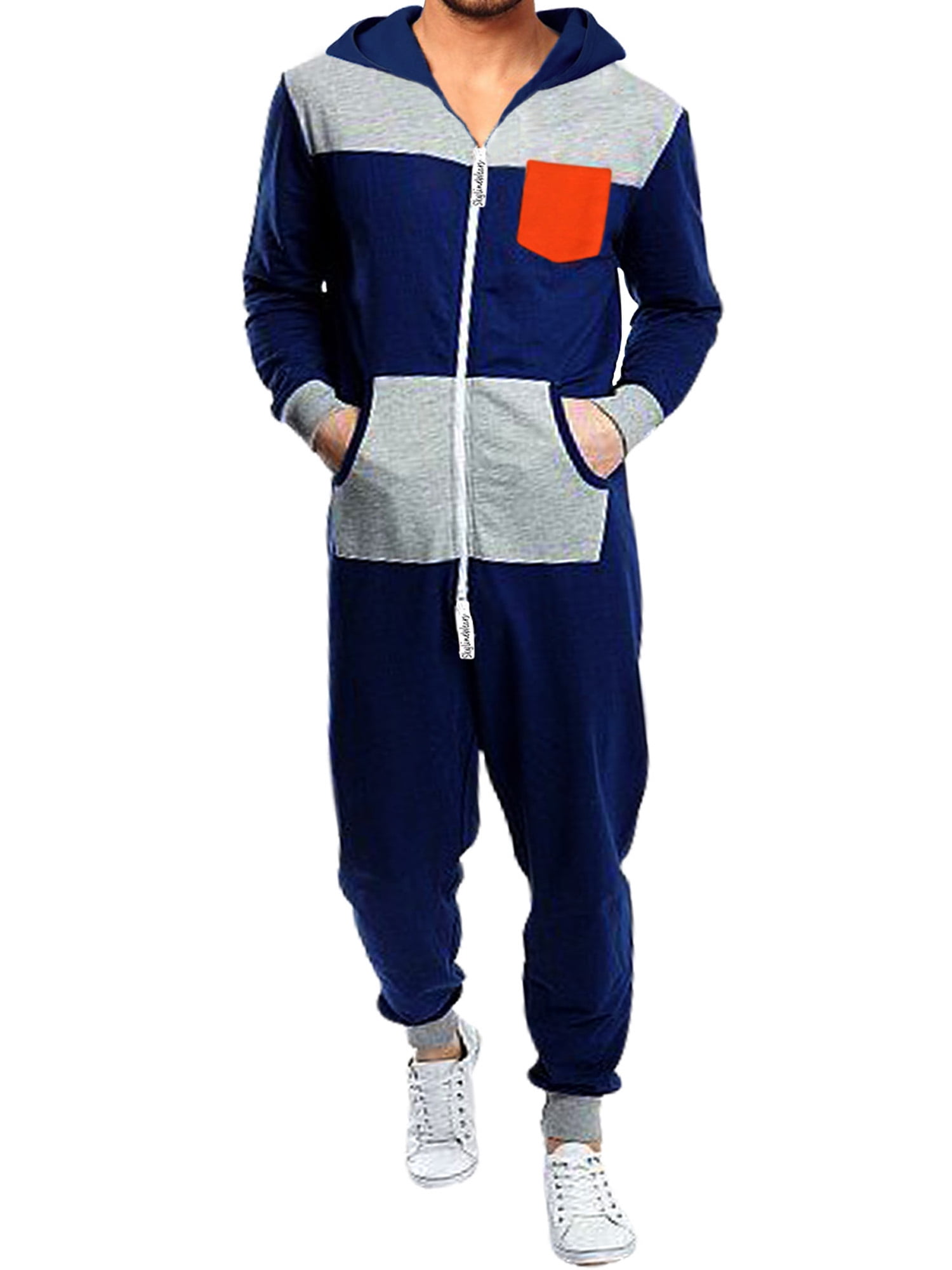 Skylinewears Mens Sleepwear One Piece Pajamas Unisex Non Footed