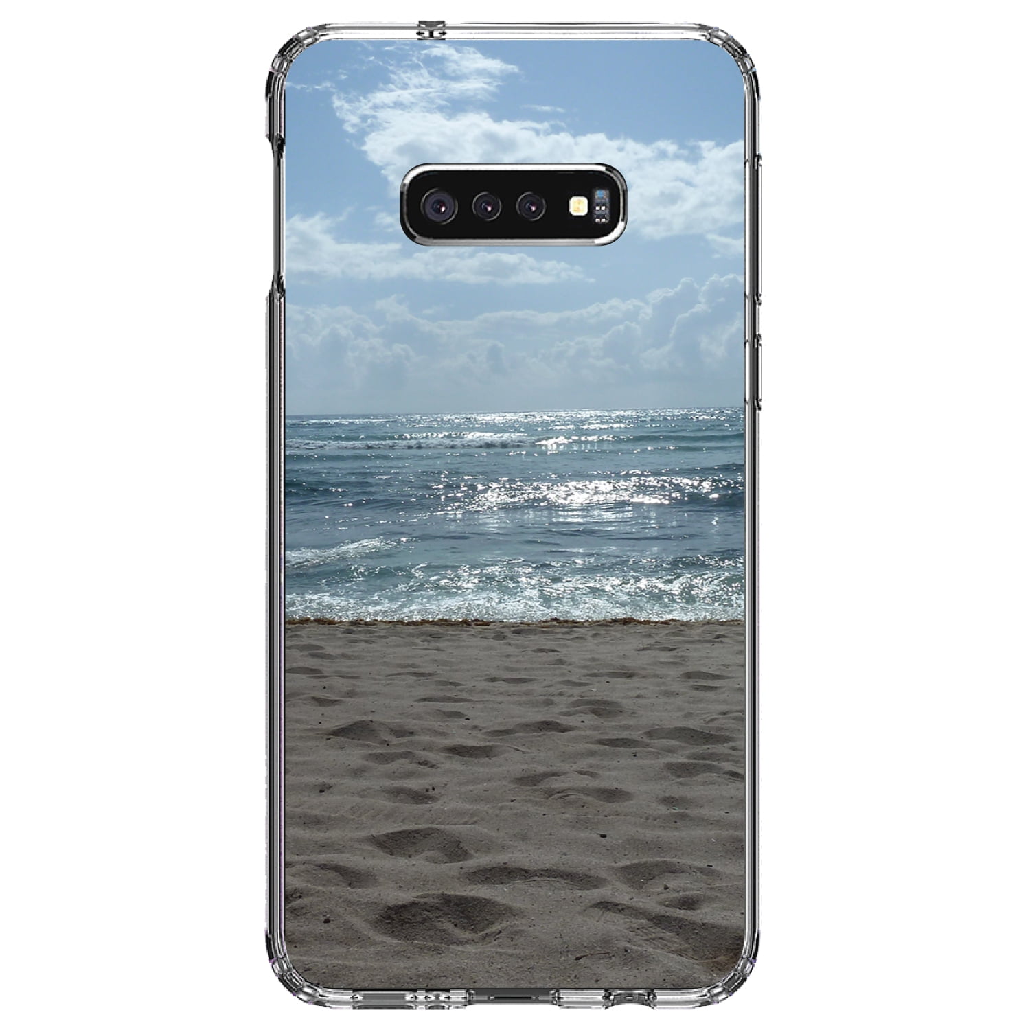 DistinctInk Clear Shockproof Hybrid Case for Samsung Galaxy S10e (5.8 ...