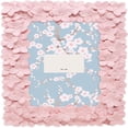 4x6 Pink Flower Textured Hand-Crafted Resin Picture Frame with Easel ...