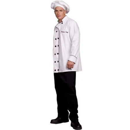 Master Chef Jacket & Hat Costume Adult - Walmart.com