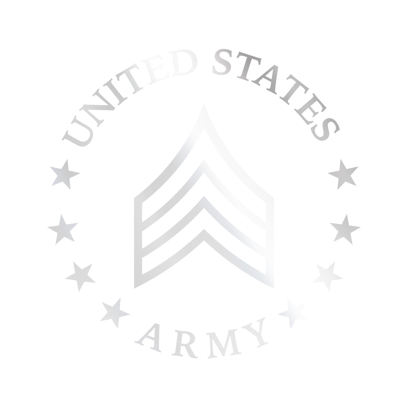 E-5 Sergeant US Army Rank Sticker Decal Die Cut - Self Adhesive Vinyl ...