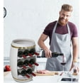 CoTa Global White and Gold Alexander Wine Rack - Freestanding Wooden ...