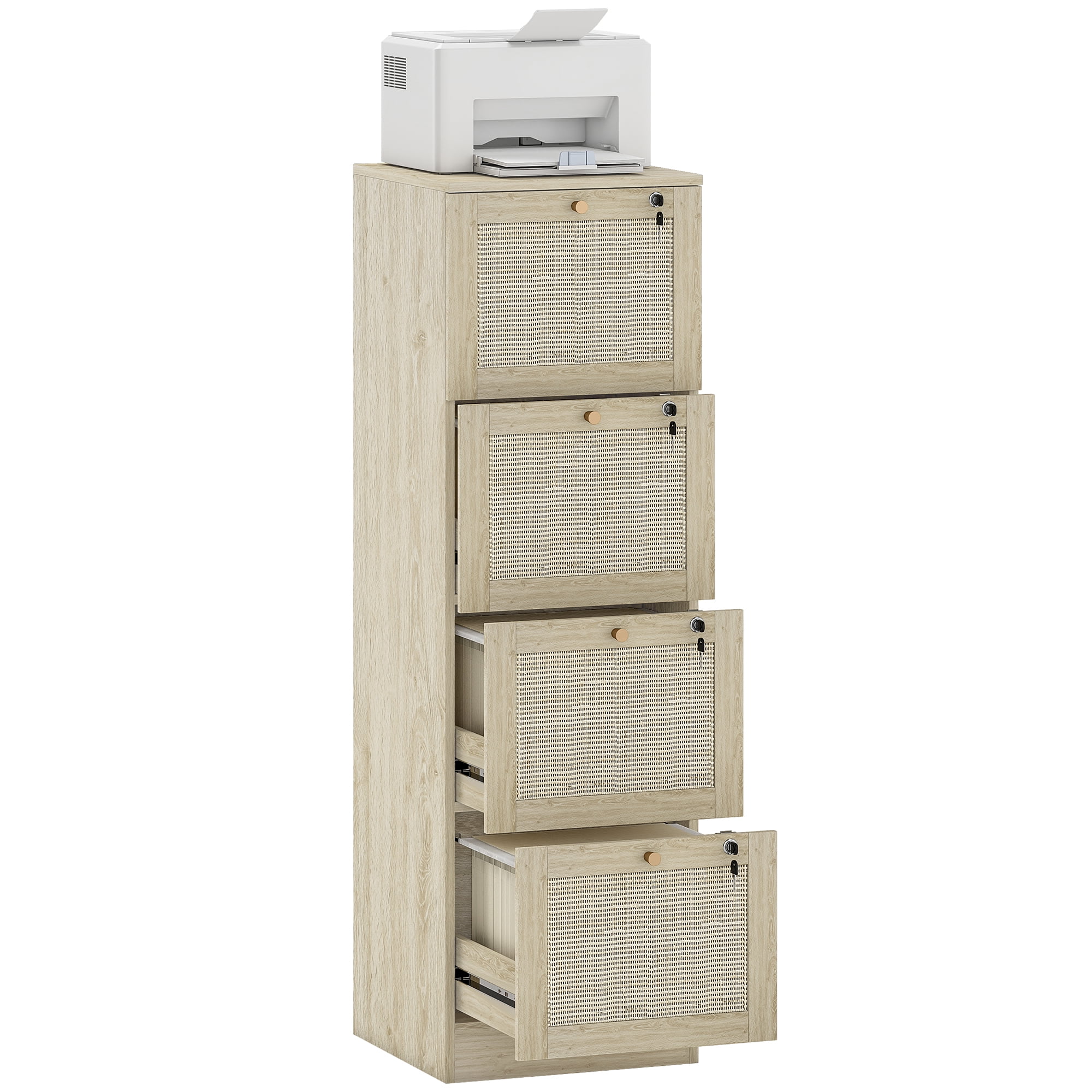 Click here for Homcom 4 Drawer File Cabinet Lockable Filing Cabin... prices