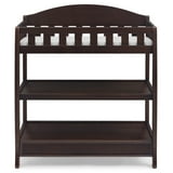 Delta Children Wilmington Changing Table with Pad, Walnut Espresso ...