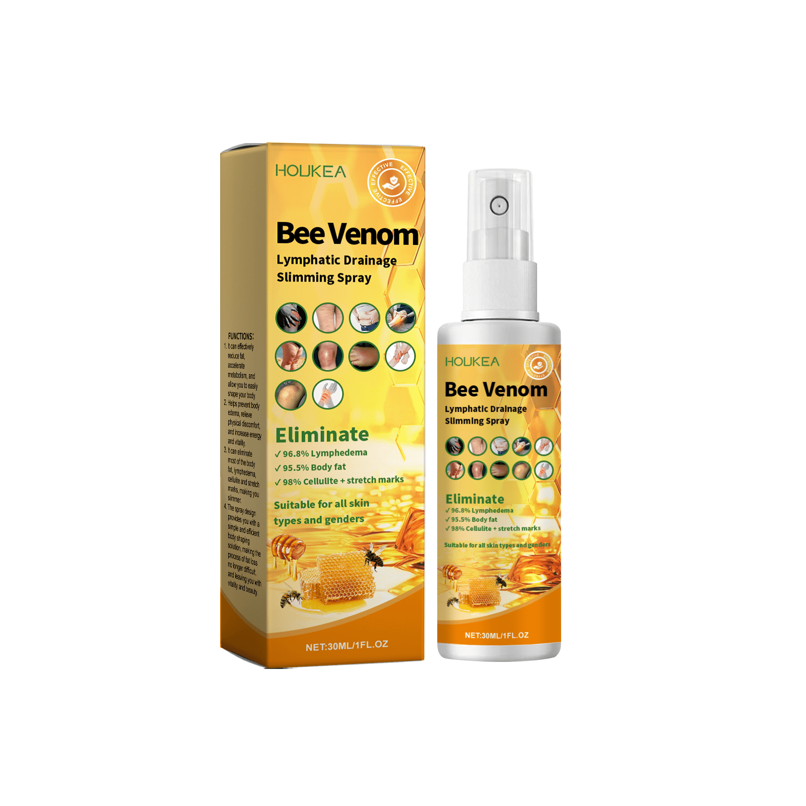 Houkea Body Care Spray Gently Nourishes Body Skin Daily Moisturizing ...