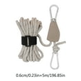 CKDOHAPEL 6mm*5m Outdoor Pulley Adjuster Tent Fixer Metal Lift Pulley ...