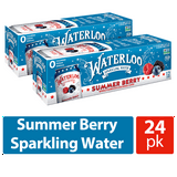 Waterloo Sugar Free Flavored Beverage, Summer Berry Sparkling Water, 12 ...