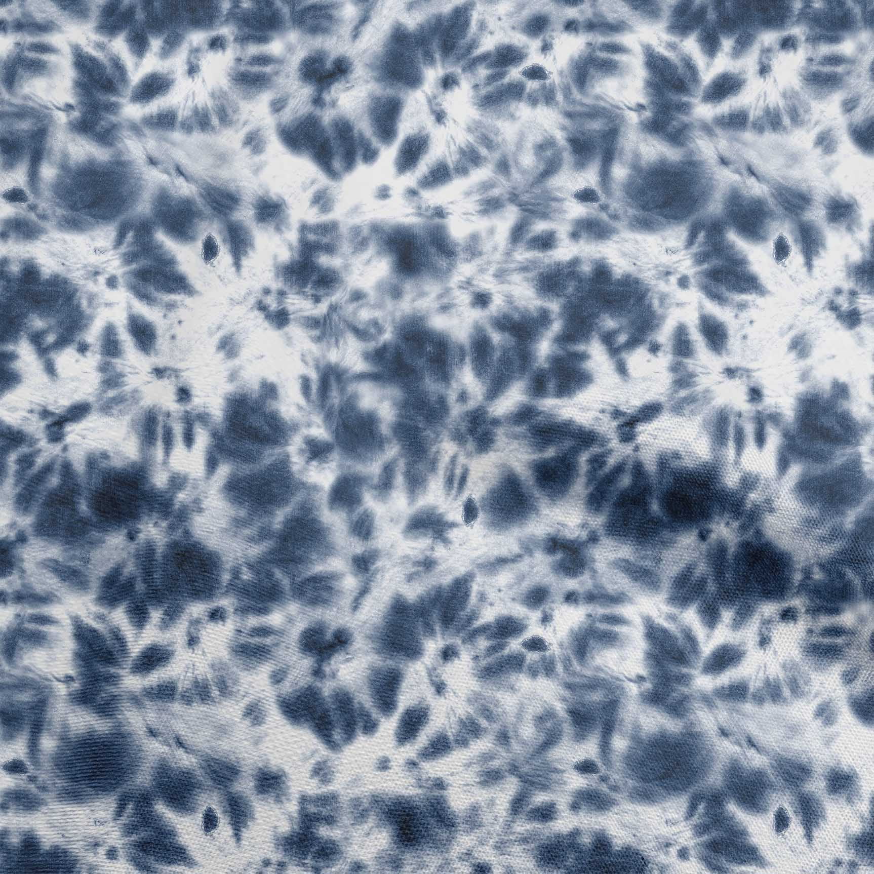 oneOone Cotton Silk Dark Navy Blue Fabric Tie Dye Quilting Supplies ...