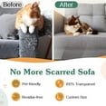 Lewondr Anti Scratch Cat Furniture Protector, 11.8" x 197" Clear Couch ...