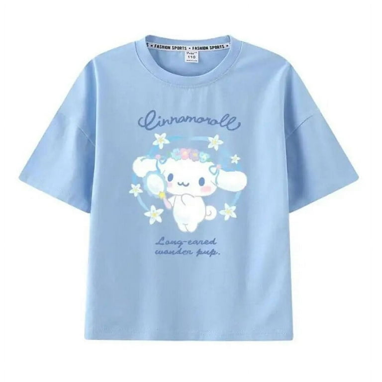 Sanrio My Melody Kuromi Cinnamoroll Short Sleeve Kawaii T Sanrio My Melody Kuromi Cinnamoroll Short Sleeve Kawaii T