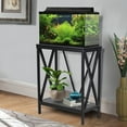 Aquatic Fundamentals 20 Gallon Wood + Metal Aquarium Stand - Walmart.com