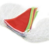 50M Colorful Triangle Flag Pennant String Banner Festival Party Holiday ...