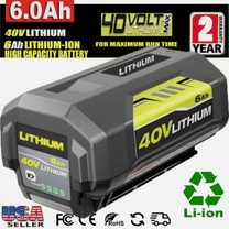 1Pack 40V 8.0Ah Battery Replacement for Ryobi 40 Volt Lithium OP4040 ...