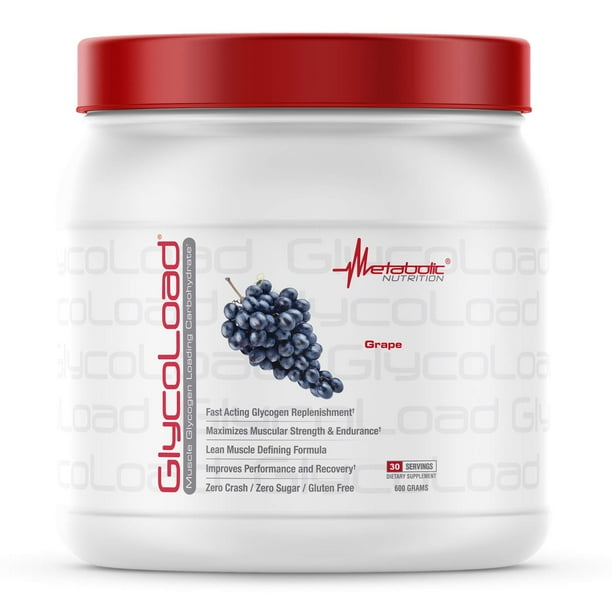 Suplemento Metabolic Nutrition Glycoload, 600 g, sabor a uva | Bodega ...