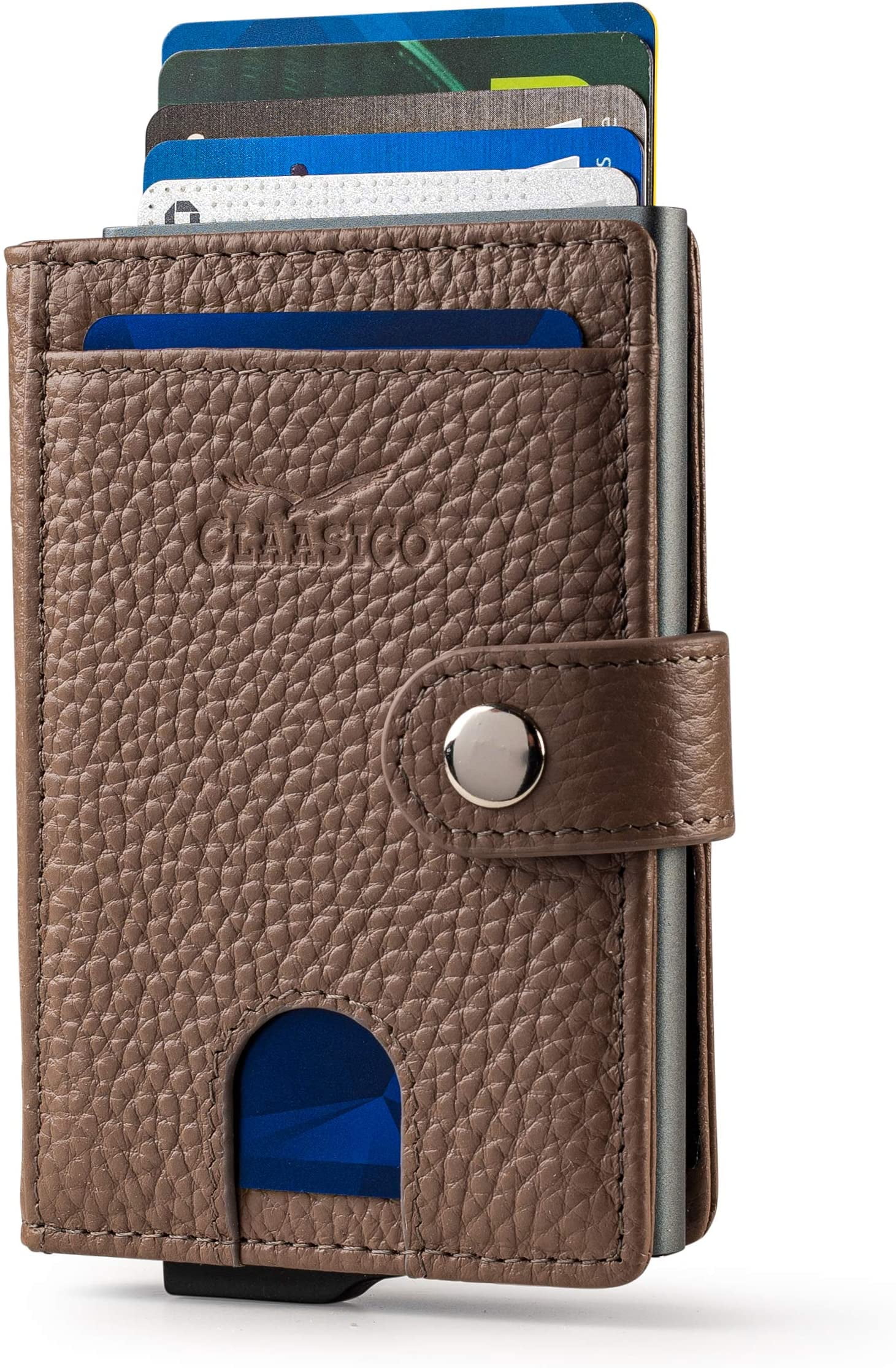 Claasico Men Slim Bifold Wallet & Credit Card Case | Compact Card ...