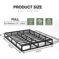 9 Inch Box Spring Full Size Bed, Heavy Duty Metal Mattress Foundation ...