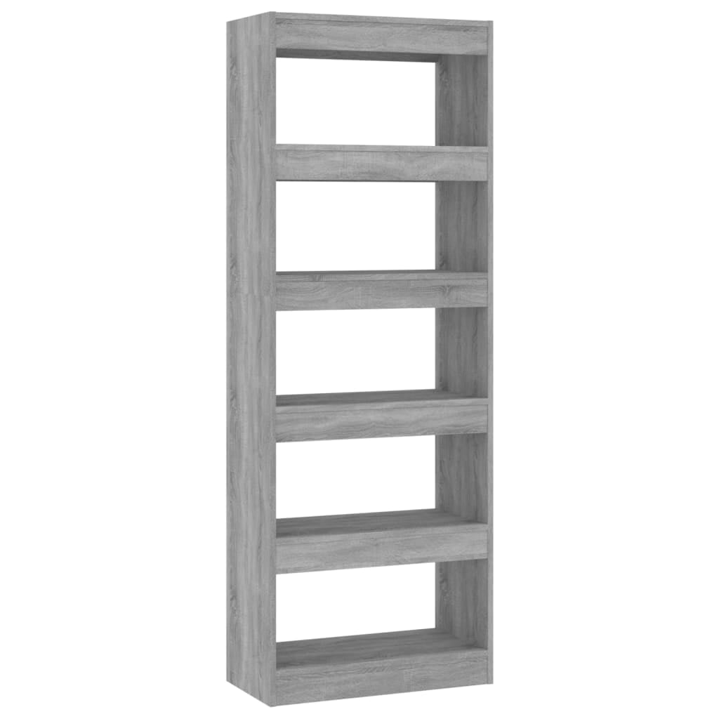 vidaXL Book Cabinet Room Divider Display Book Rack Bookshelf Engineered ...