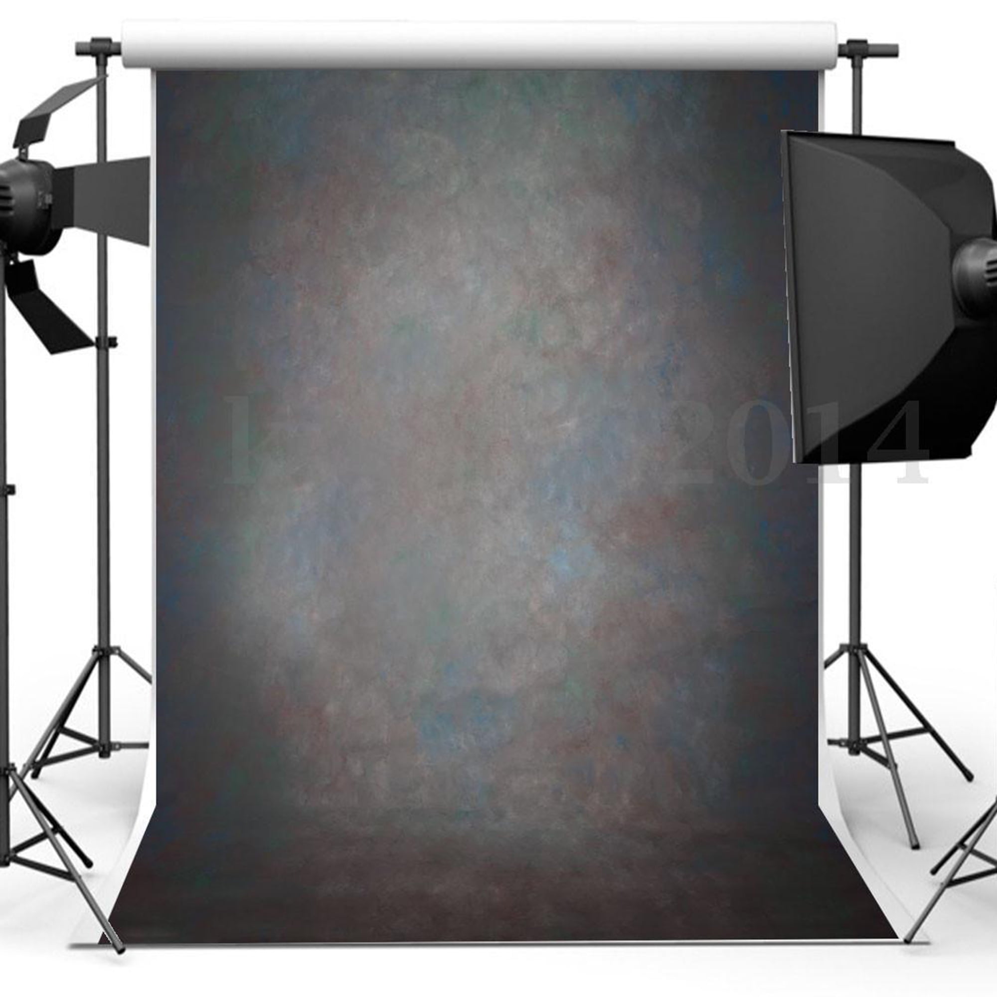 5X7FT Vinyl Black Grey Photography Backdrop Background Studio Prop ...