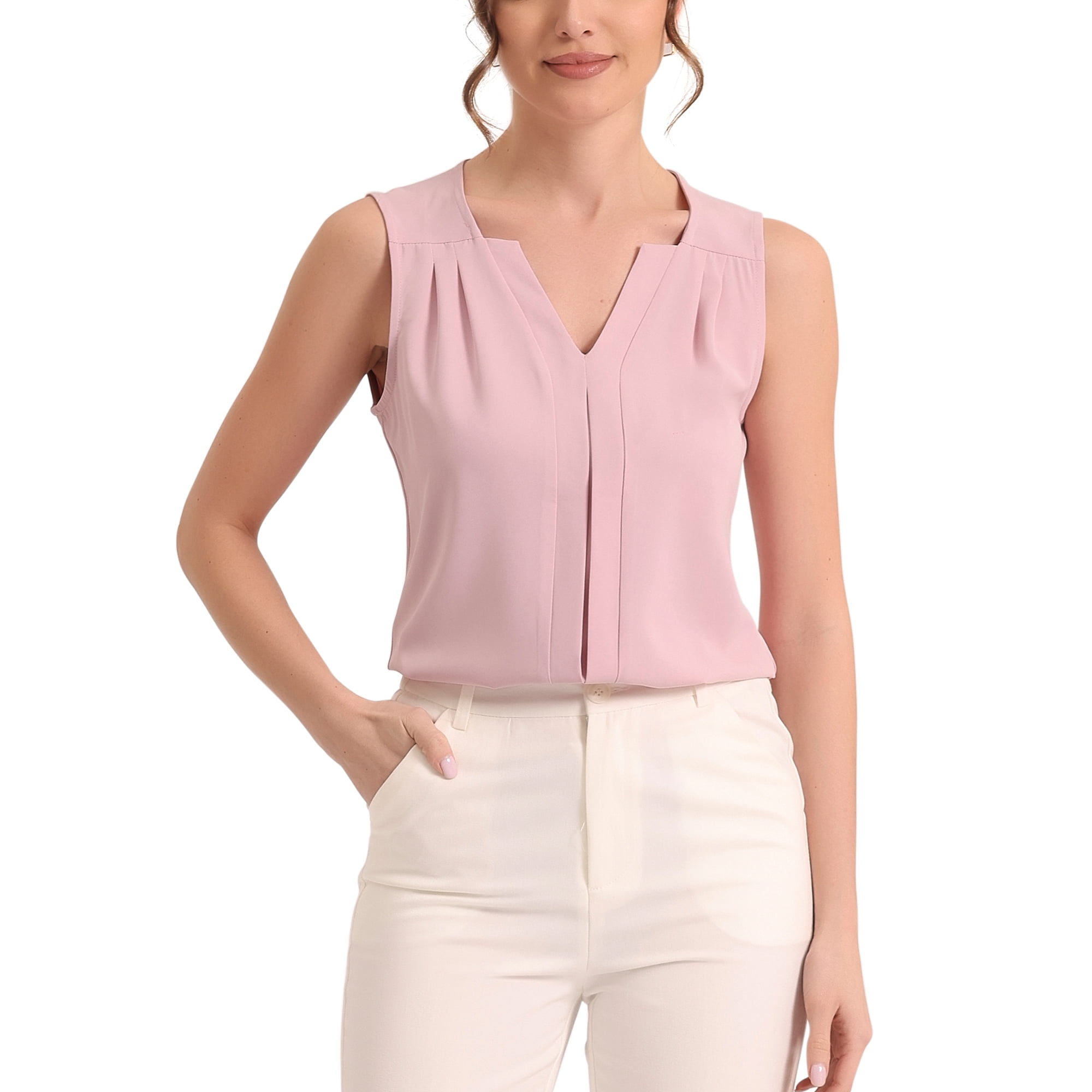 Click here for Inspire Chic Womens Office Work V Neck Sleeveless... prices