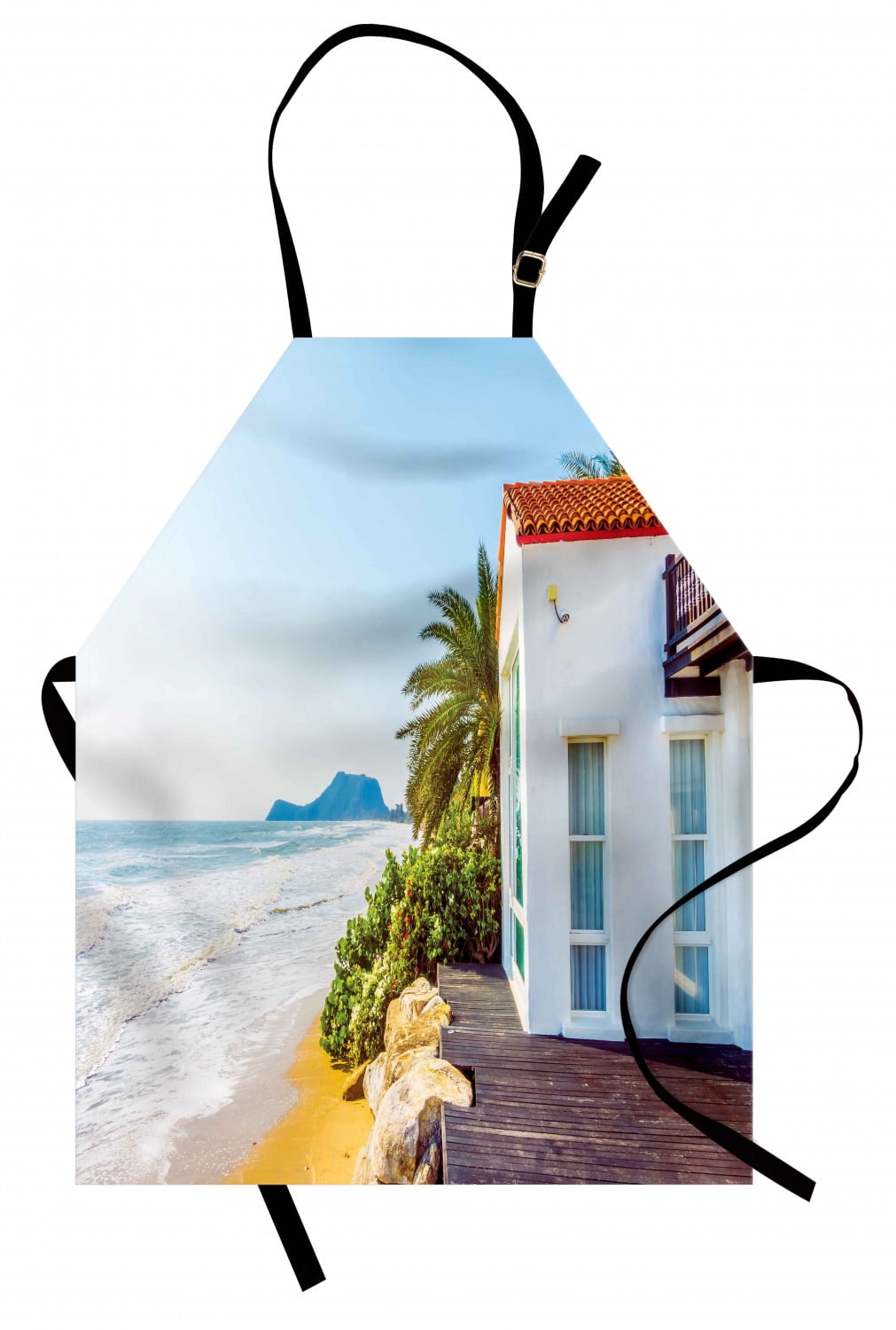 Ocean Apron Coastal Charm Themed Beach House Porch View Moroccan Style ...