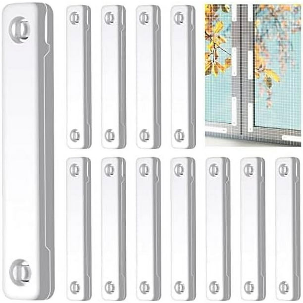 Window mosquito net magnets: 12 pieces,insect protection, white color ...