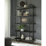 Signature Design by Ashley Contemporary Kevmart Bookcase, Grayish Brown ...