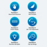 Headlamp,With 8 Headlamp Clip-on Headlamp Support Led Support Support ...